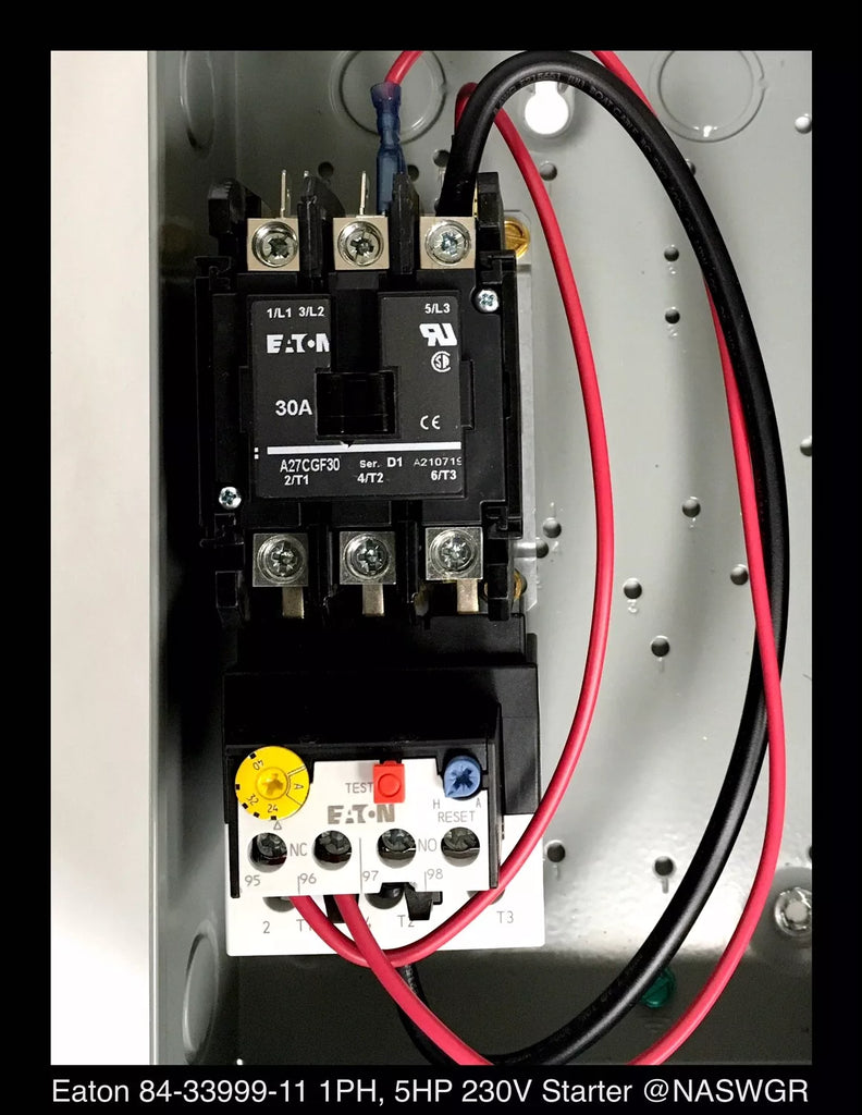 Eaton 84-33999-11 Enclosed Starter 5HP 40A 1Ø 208-230v coil - Factory ...