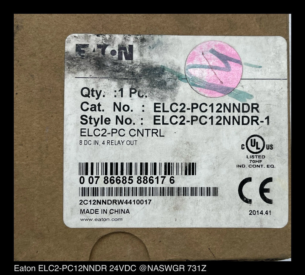 Eaton ELC Logic Controller - ELC2-PC12NNDR - ELC2-PC12NNDR-1 - Surplus ...