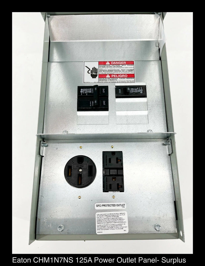 Eaton 125A Power Outlet Meter Panel Surface Mount Ring Type Socket CHM ...