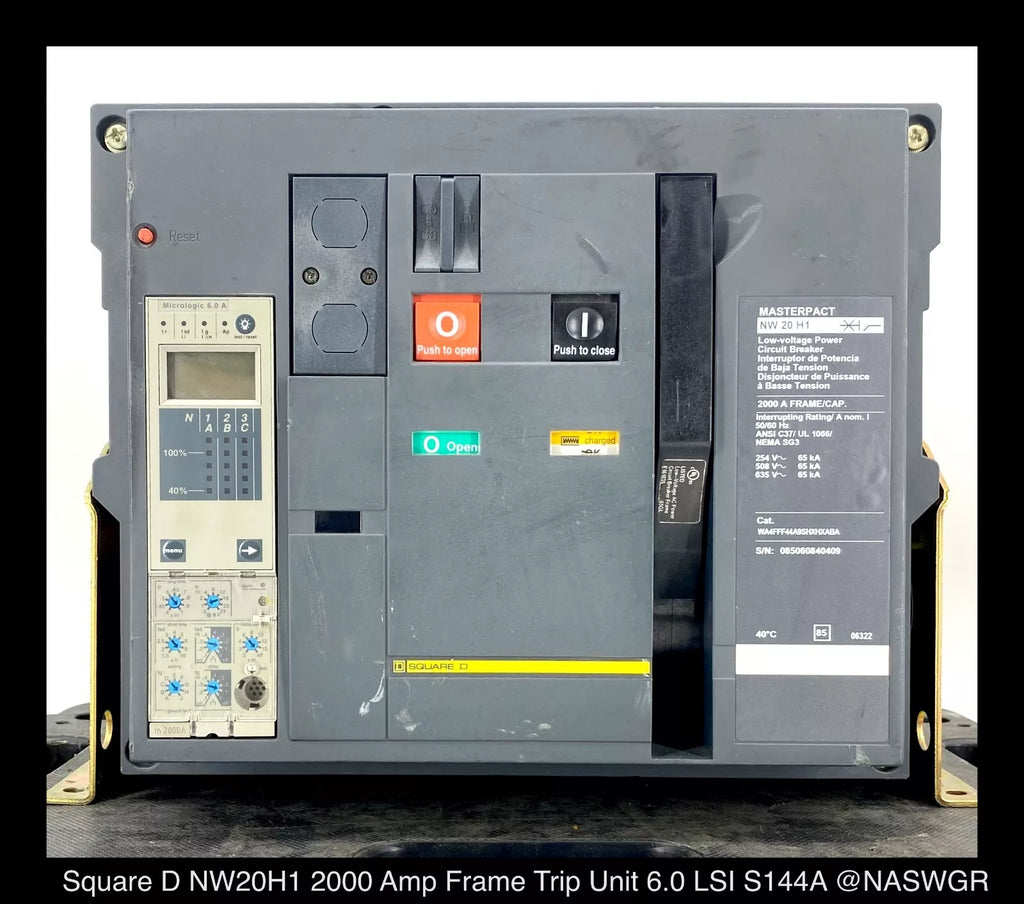 Square D MasterPact NW20H1 Circuit Breaker - 2000 Amp — North American ...