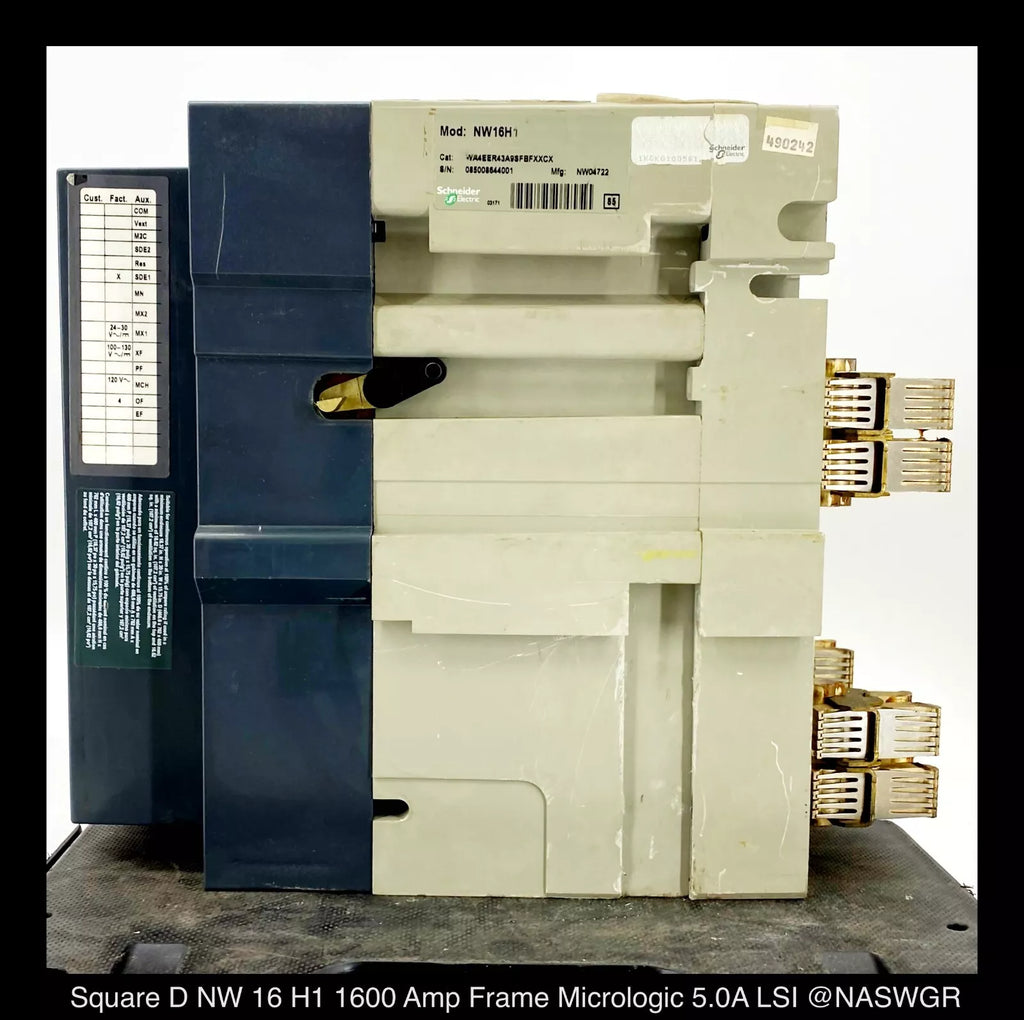 Square D MasterPact NW16H1 Circuit Breaker - 1600 Amp — North American ...