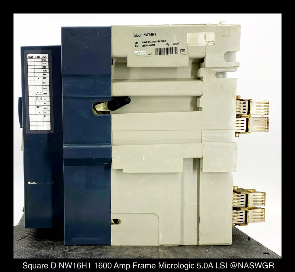 Square D MasterPact NW16H1 Circuit Breaker - 1600 Amp — North American ...
