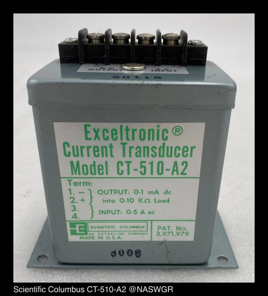 SCIENTIFIC COLUMBUS CT-510-A2 Exceltronic Current Transducer — North ...