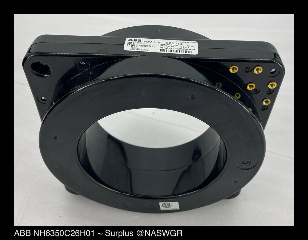 ABB 6350C26H01 SCV-MR Current Transformer 3000:5A Ratio - Surplus ...