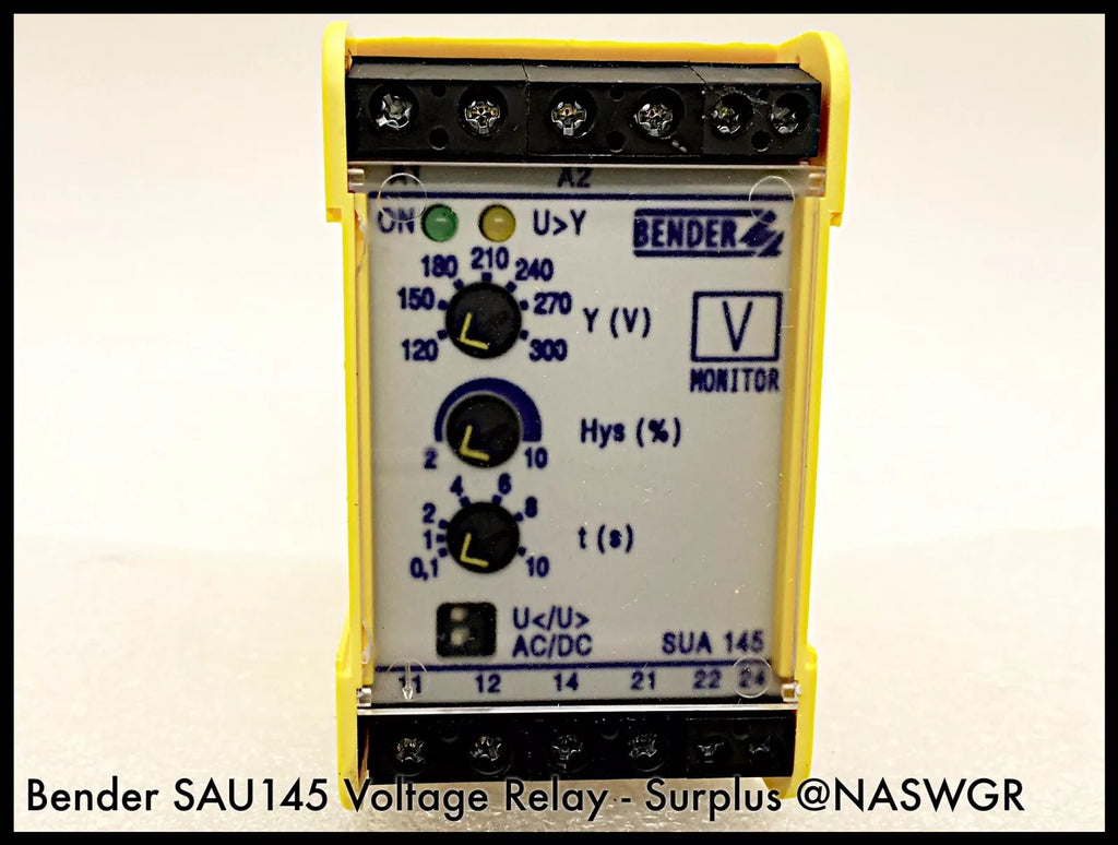 Bender B9301551 Under/Over Voltage Relay SUA145 - Surplus — North ...