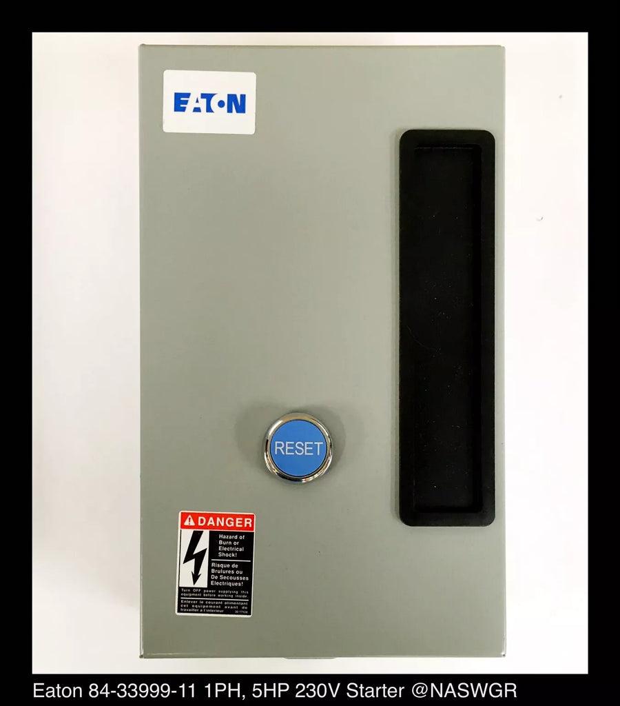 Eaton 84-33999-11 Enclosed Starter 5HP 40A 1Ø 208-230v coil - Factory ...