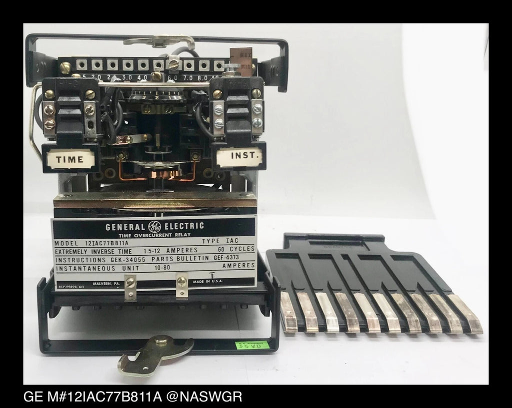 GE 12IAC77B811A Overcurrent Relay - 1.5/12 Amp — North American ...