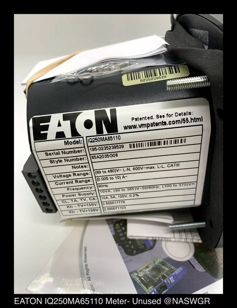 Eaton IQ 250/260 Power Meter - IQ250MA65110 - Unused — North American ...