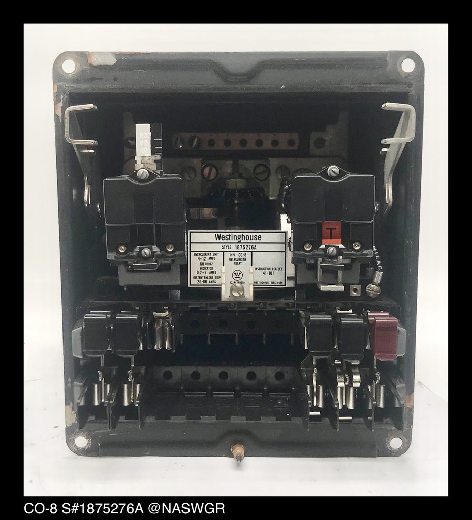Westinghouse CO-8, 1875276A Overcurrent Relay - 4/12 Amp — North ...