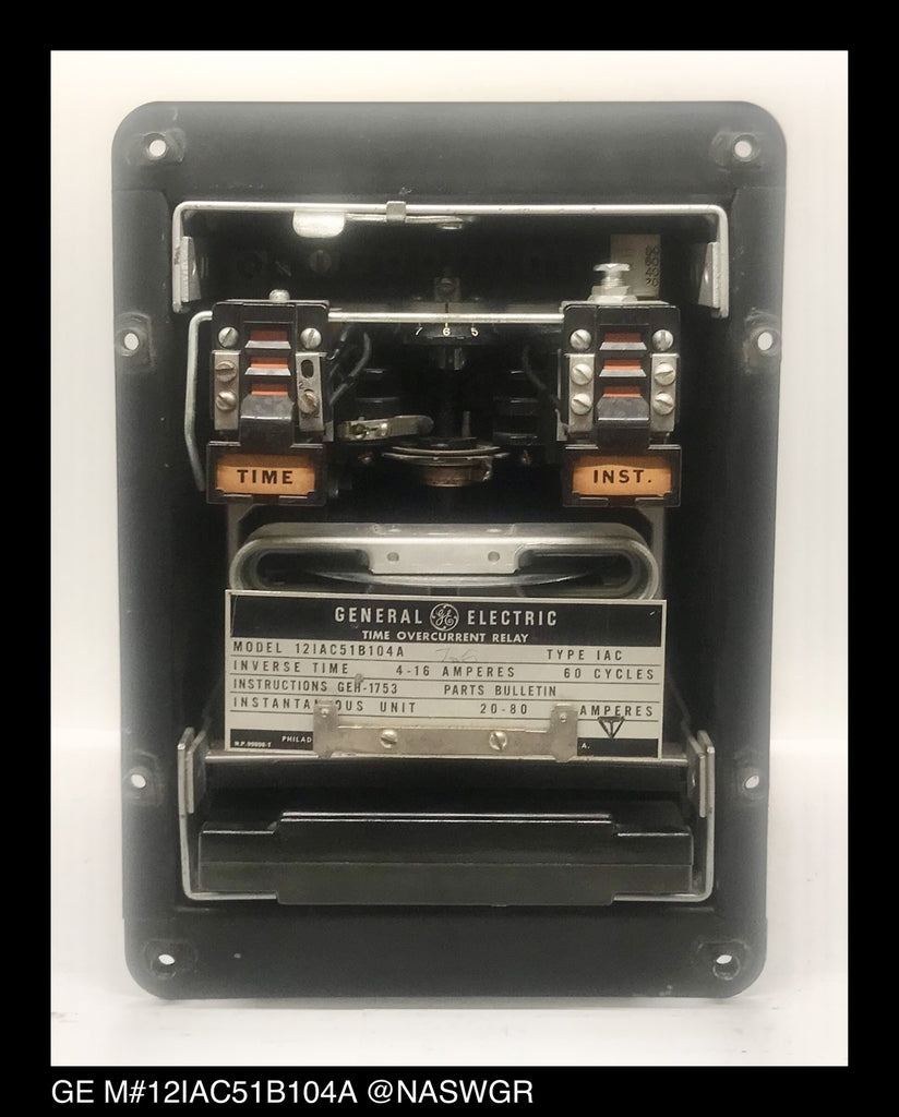 GE 12IAC51B104A Overcurrent Relay - 4/16 Amp — North American ...