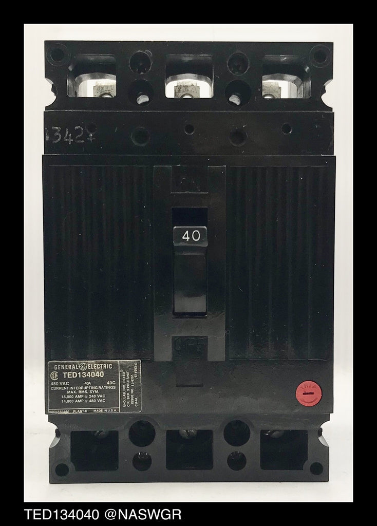 General Electric TED134040 Molded Case Circuit Breaker - 40 Amp — North ...