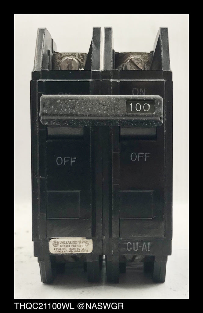 General Electric THQC21100WL Molded Case Circuit Breaker - 100 Amp ...