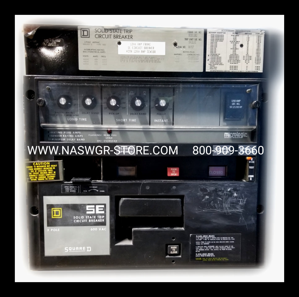 Square D SED361200LSI Circuit Breaker (M/O,D/O) - 1200 Amp — North ...
