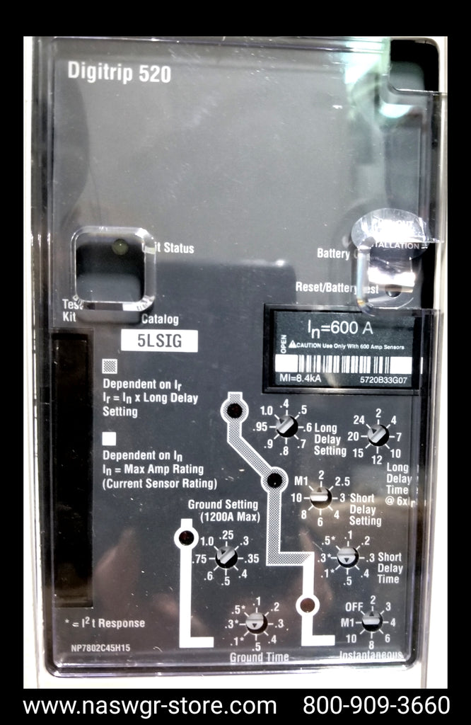 Eaton Magnum SB SBSC08 Circuit Breaker (M/O,D/O) - 600 Amp - Unused ...