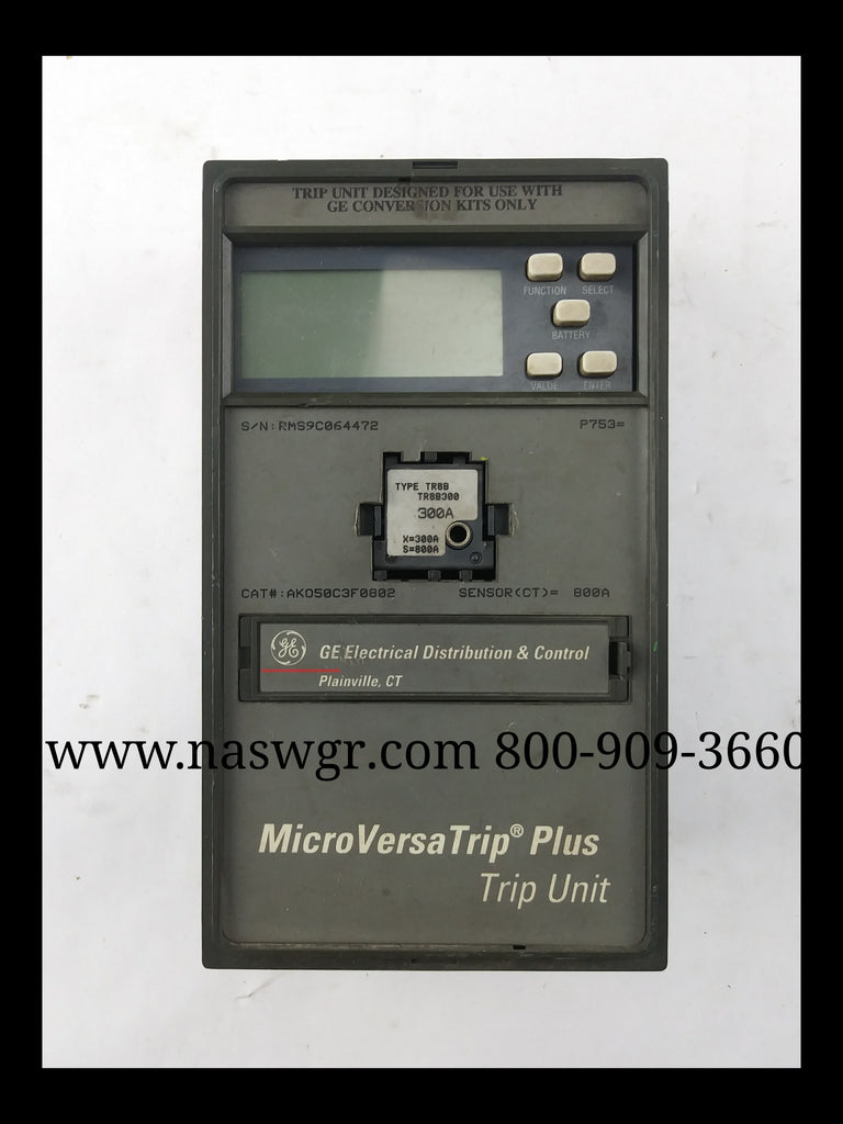 General Electric AK050CF0802 MicroVersaTrip Plus Solid State Device ...