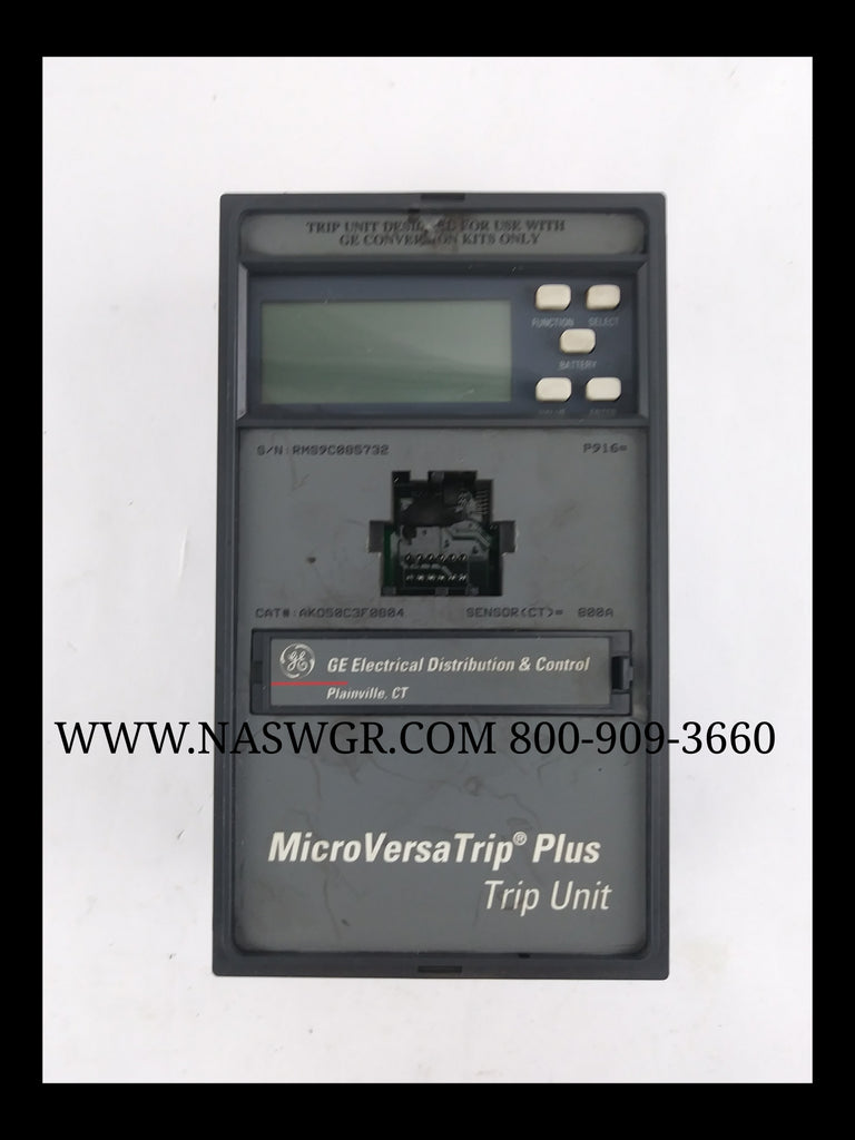General Electric MicroVersaTrip Plus Trip Unit — North American ...