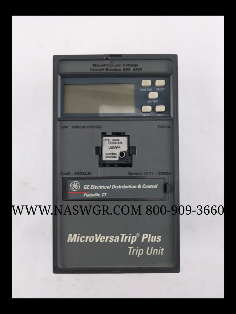 General Electric MicroVersaTrip Plus Trip Unit — North American ...