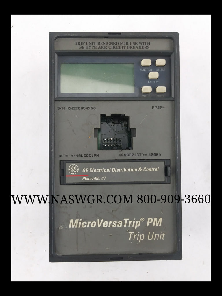 General Electric MicroVersaTrip Trip Unit — North American Switchgear Store