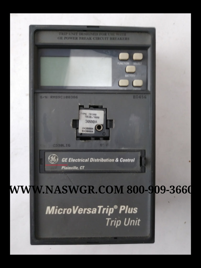 General Electric C330LIG MicroVersaTrip Plus Trip Unit — North American ...