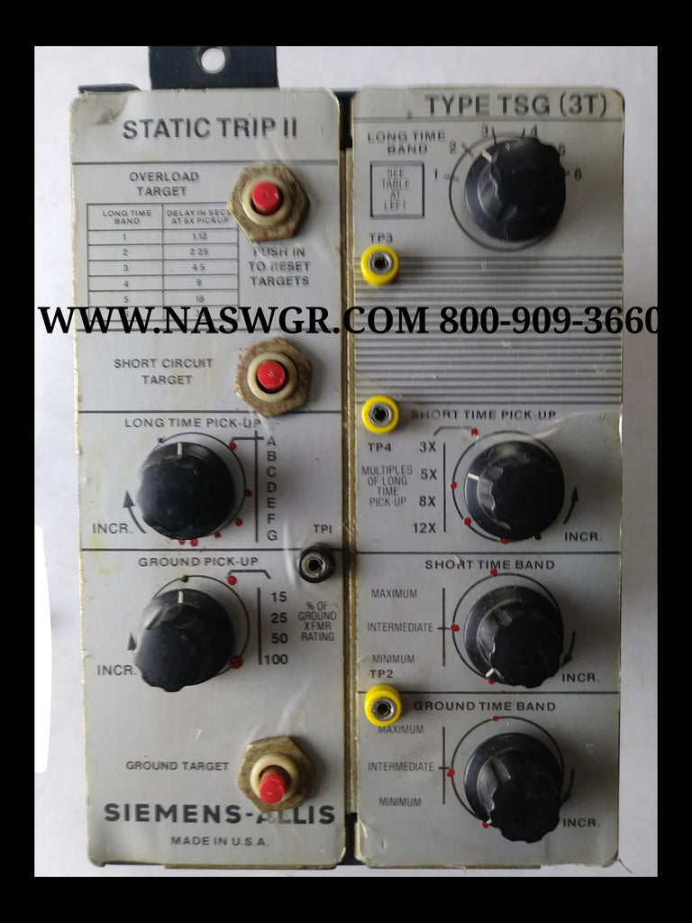 Siemens/Allis 18-471-112-508 Trip Unit Type TSG (3T) — North American ...