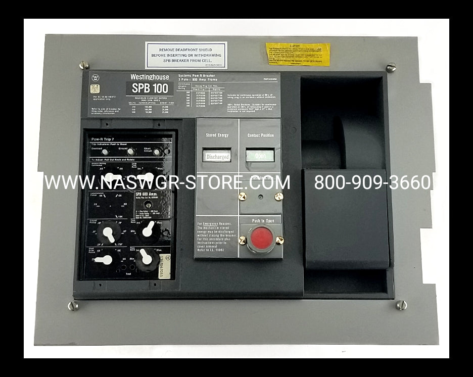 Westinghouse SPB-100 Circuit Breaker (M/O,D/O) - 500/600/800 Amp ...
