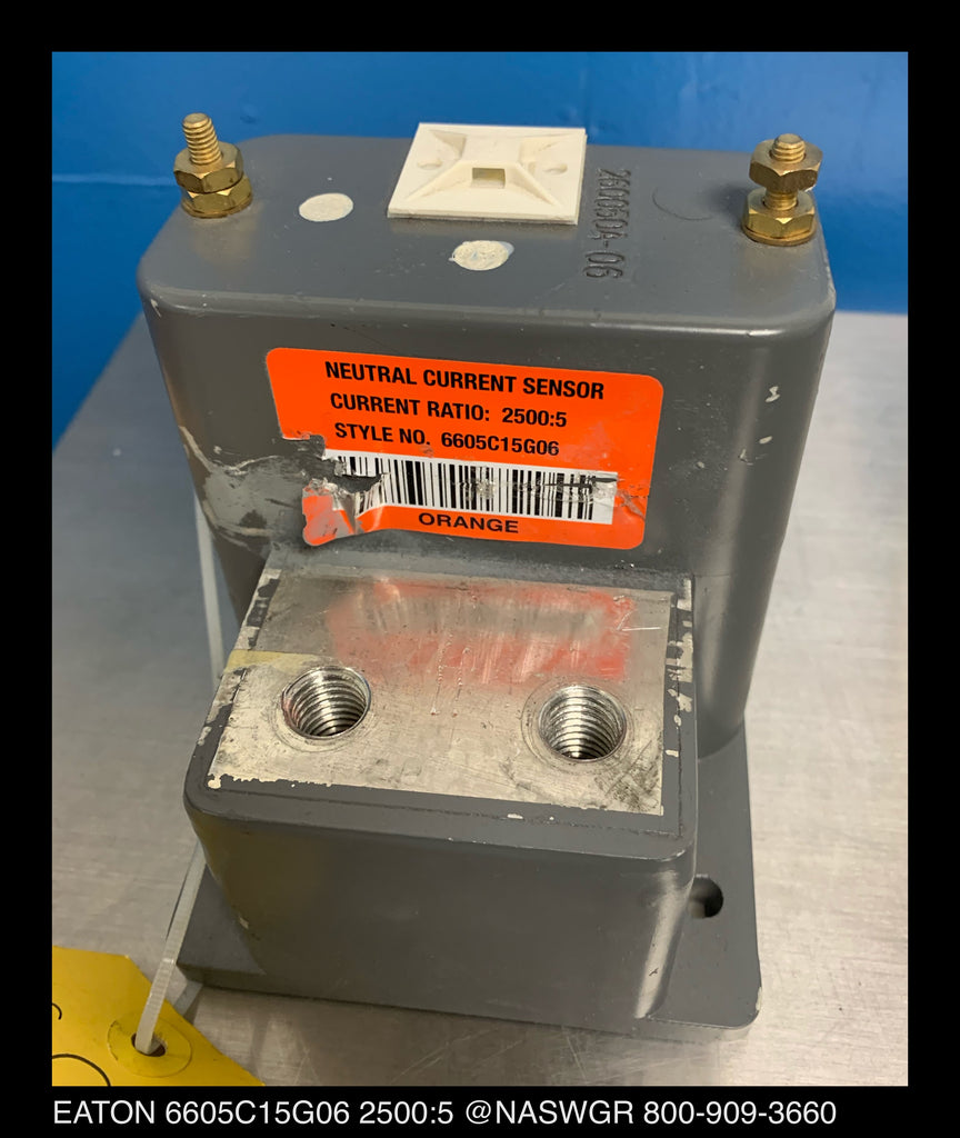 EATON 6605C15G06 Neutral Current Sensor 2500:5 Ratio — North American ...