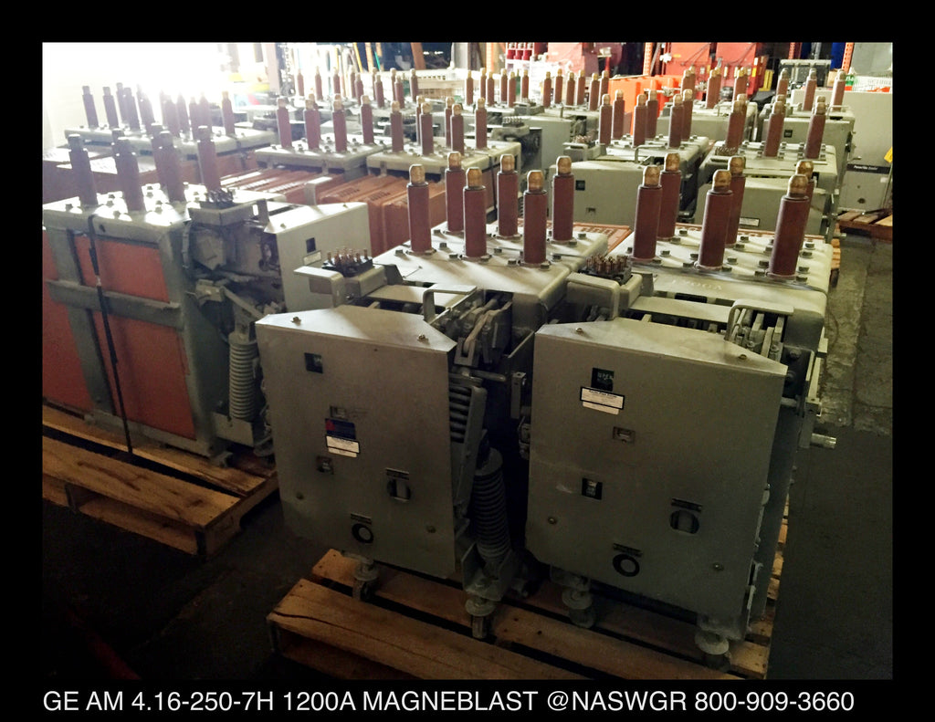 GE Magneblast AM4.16-250-7H Circuit Breaker (E/O,D/O) - 1200 Amp ...