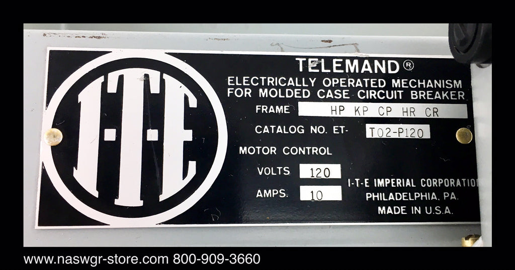 ITE ET-T02-P120 Electrically Operated Mechanism - 120vAC — North ...