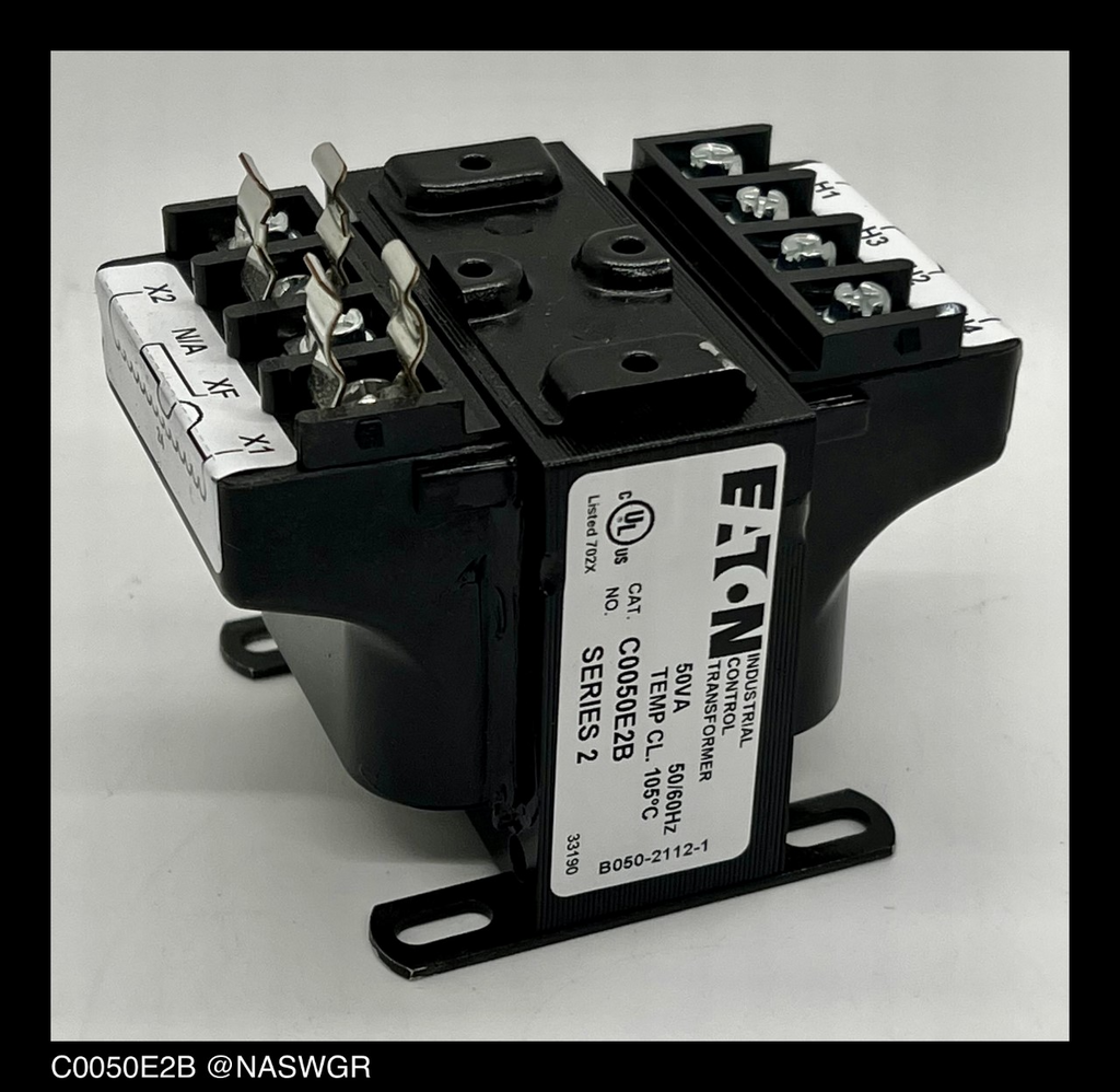 Eaton C0050E2B Industrial Control Transformer - 240x480:24v - Unused ...