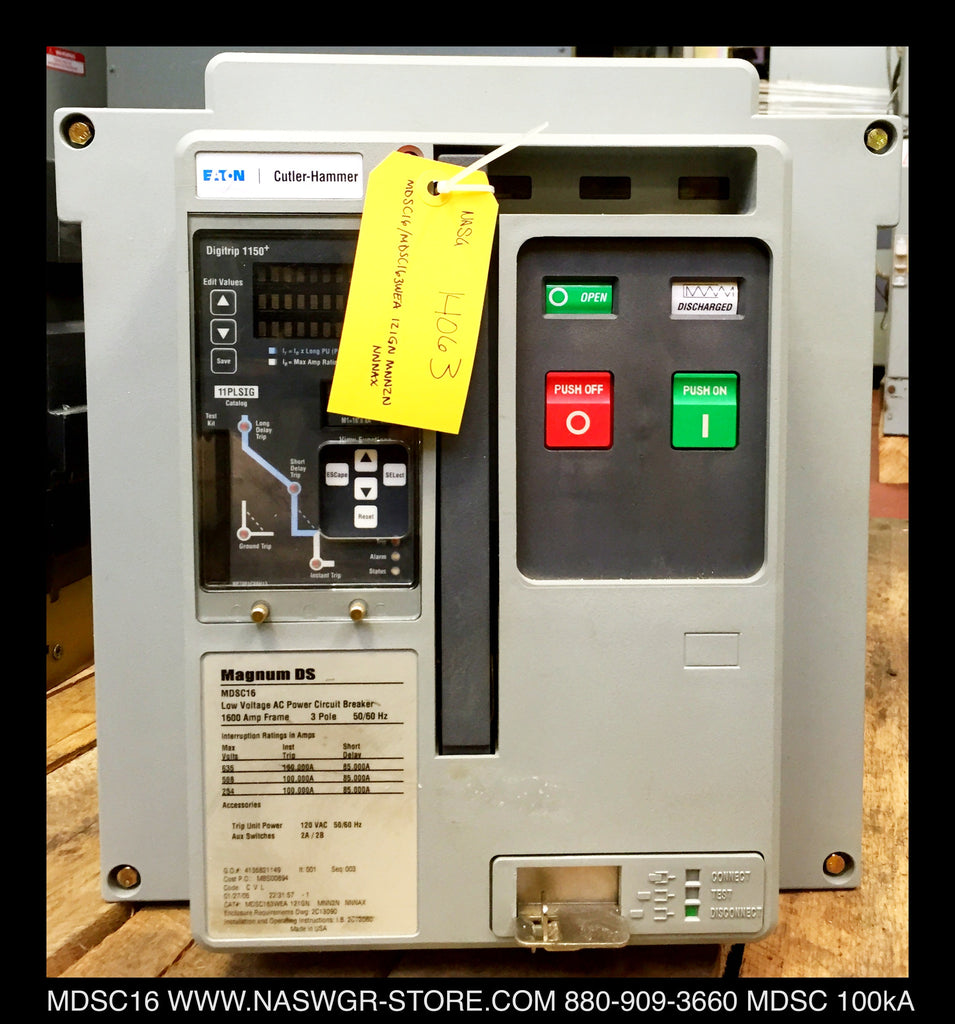 Eaton Magnum DS MDSC16 Circuit Breaker (M/O,D/O) - 1200 Amp — North ...