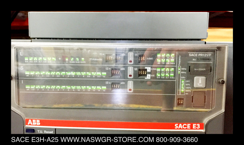 ABB SACE E3H-A 25 Circuit Breaker (M/O.D/O) - 2500 Amp - Unused — North ...
