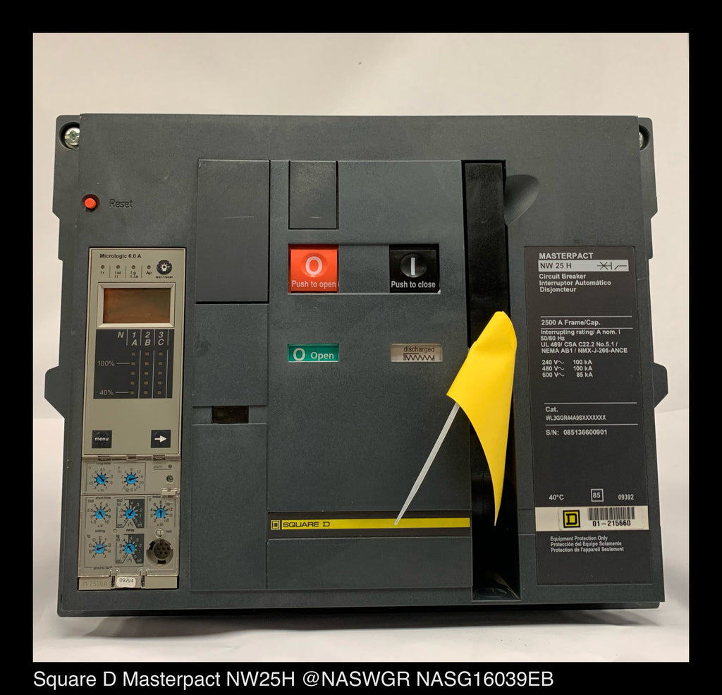 Square D MasterPact NW25H Circuit Breaker (M/O,D/O) - 2500 Amp — North ...