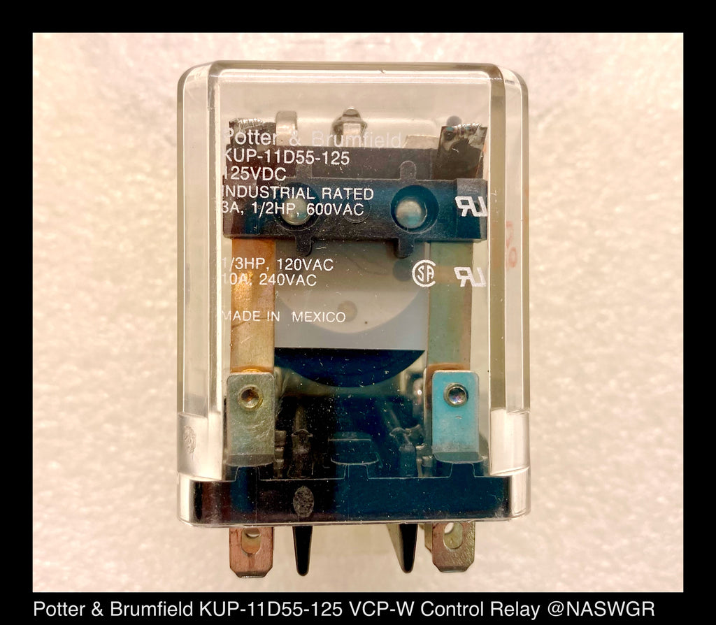 Potter & Brumfield KUP-11D55-125 VCP-W Control Relay — North American ...
