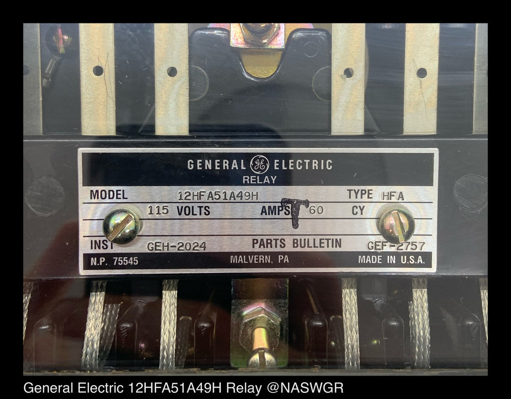 General Electric 12HFA51A49H Relay — North American Switchgear Store