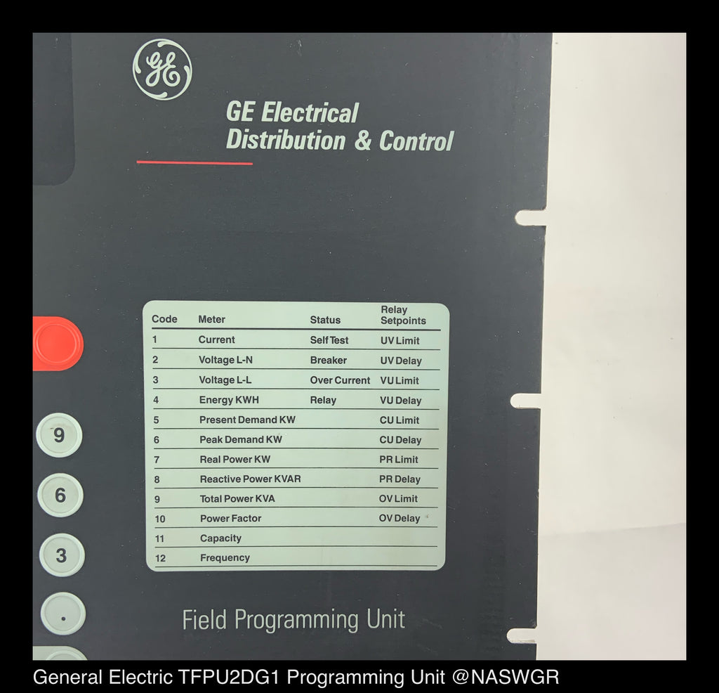 General Electric TFPU2DG1 Field Programming Unit — North American ...