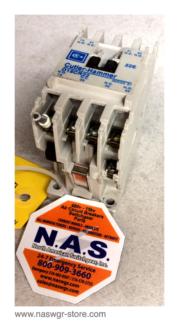 D15CR22 ~ Cutler Hammer D15CR22 Contactor — North American Switchgear Store