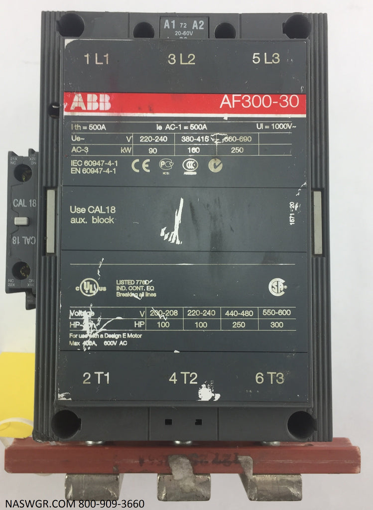 AF300-30 ~ ABB AF300-30 Contactor — North American Switchgear Store