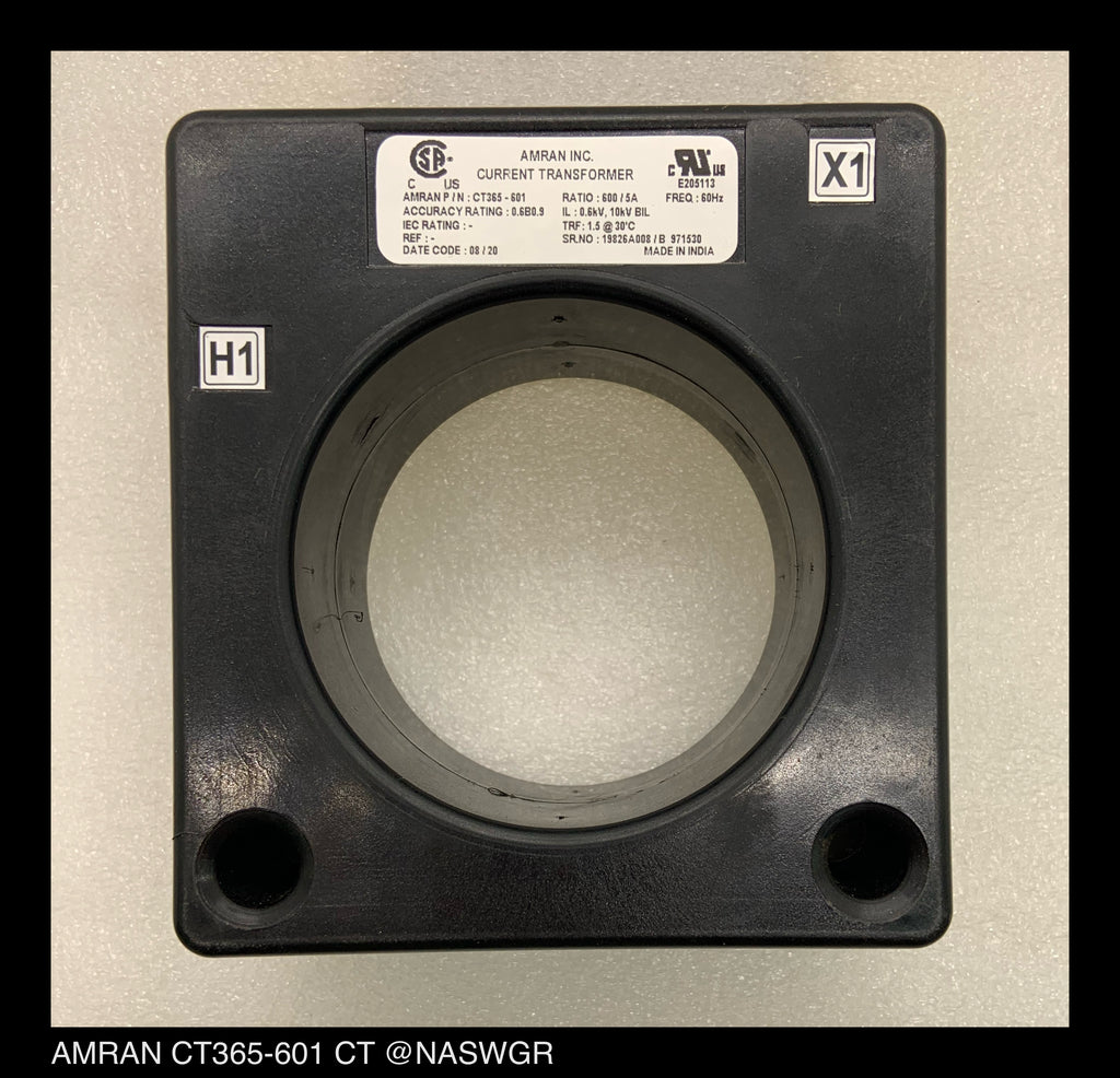 Amran CT365-601 Current Transformer - 600:5 Amp - Unused — North ...