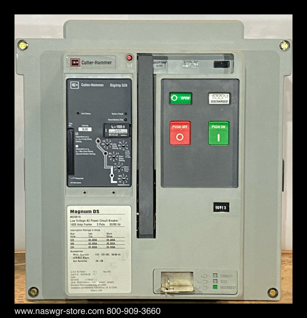 Eaton Magnum DS MDS616 Circuit Breaker (E/O,D/O) - 1000 Amp — North ...