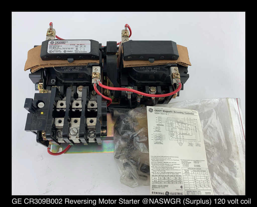 General Electric CR309B002 Reversing Starter — North American ...