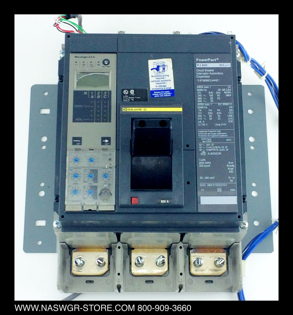 Square D PowerPact PJ800 Circuit Breaker - 800 Amp — North American ...
