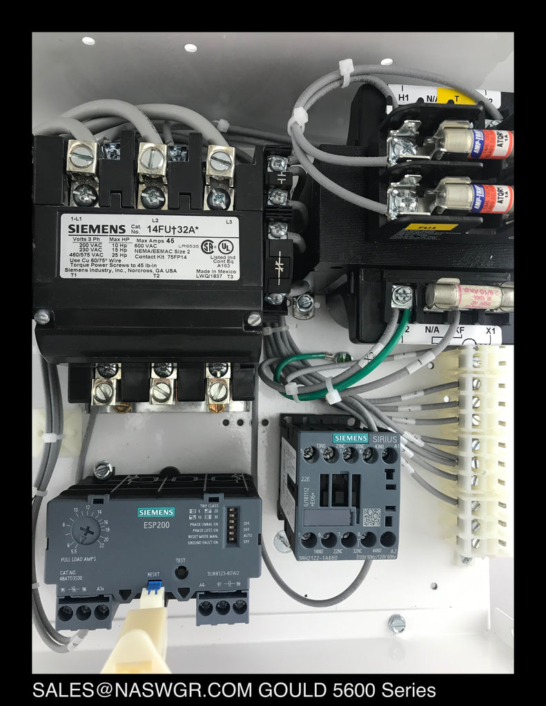 ITE/GOULD/SIEMENS 5600 Series NEMA Size 2 FVNR Circuit Breaker Combina ...