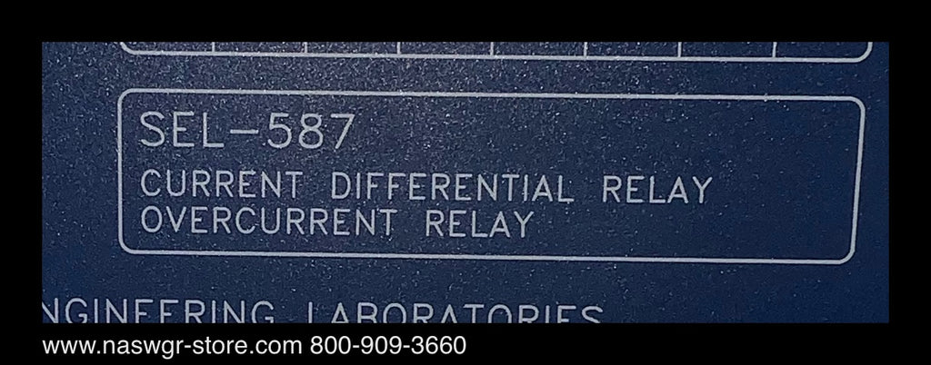 Schweitzer Engineering Laboratories SEL-587 Current Differential / Ove ...