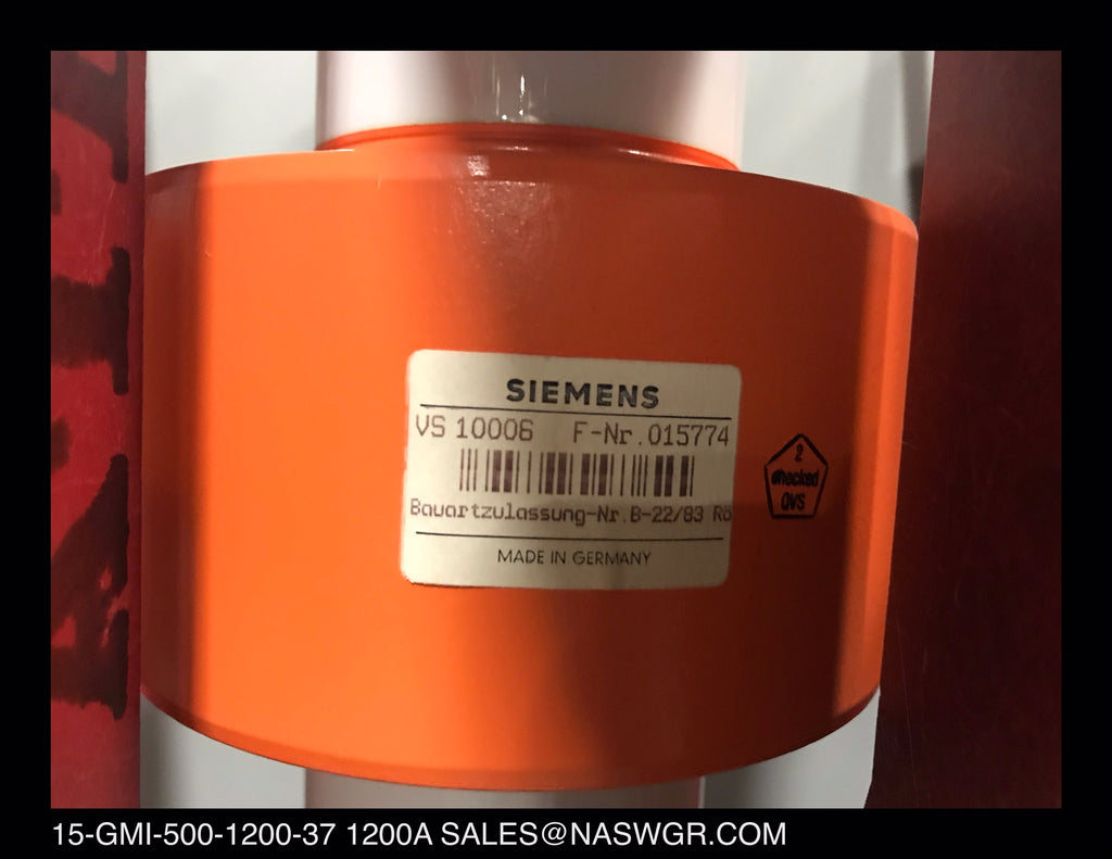 Siemens 15-GMI-500-1200-37 Vacuum Circuit Breaker (E/O,D/O) - 1200 amp ...