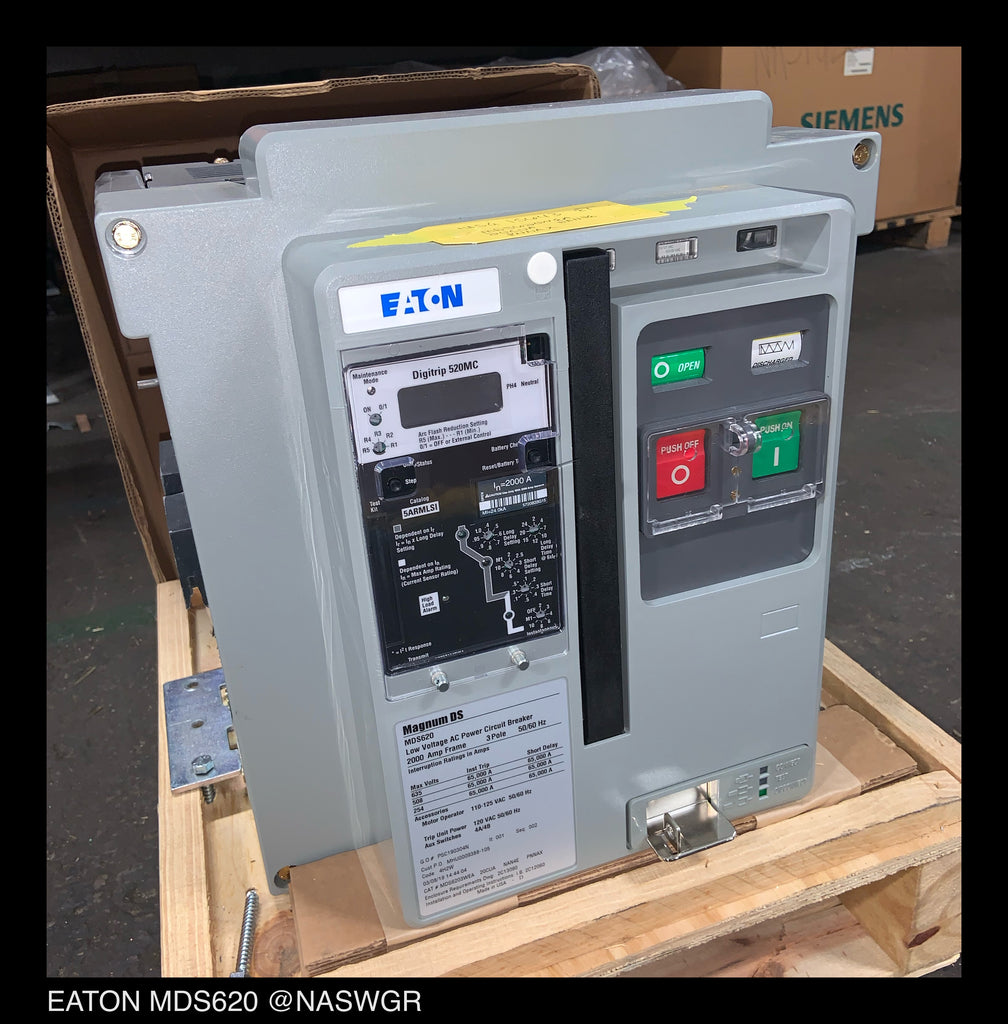 Eaton Magnum DS MDS620 Circuit Breaker (E/O,D/O) - 2000 Amp - Unused ...