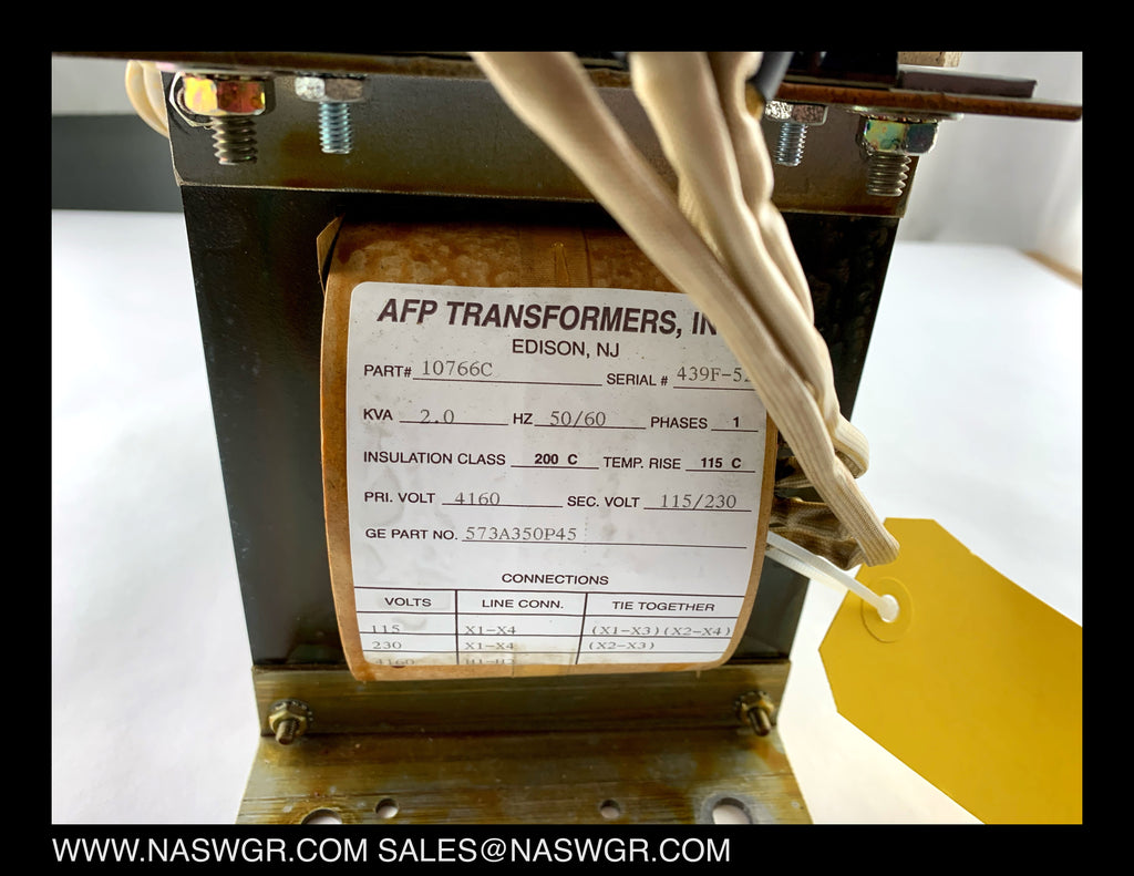 AFP Transformers, Inc. 10766C Potential Transformer , GE 573A350P45 ...