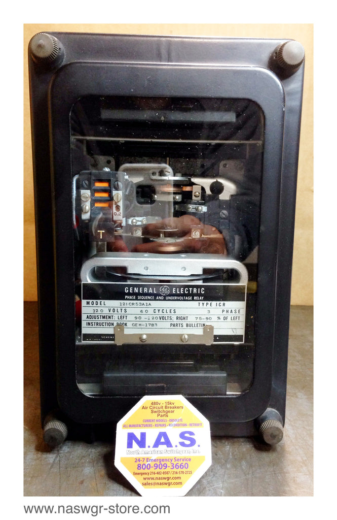 GE 12ICR53A1A Phase Sequence and Undervoltage Relay — North American ...