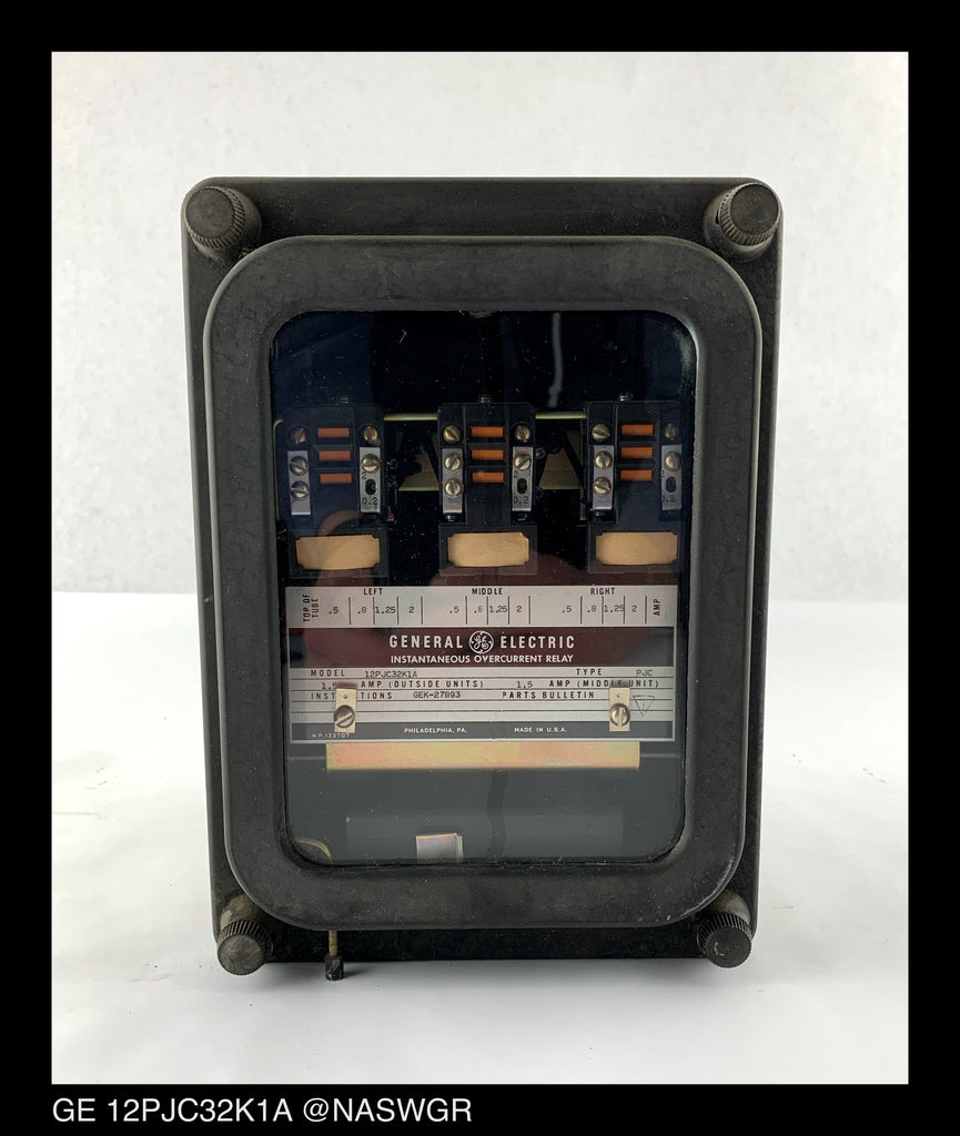 GE 12PJC32K1A Instantaneous Overcurrent Relay - 1.5 Amp — North ...