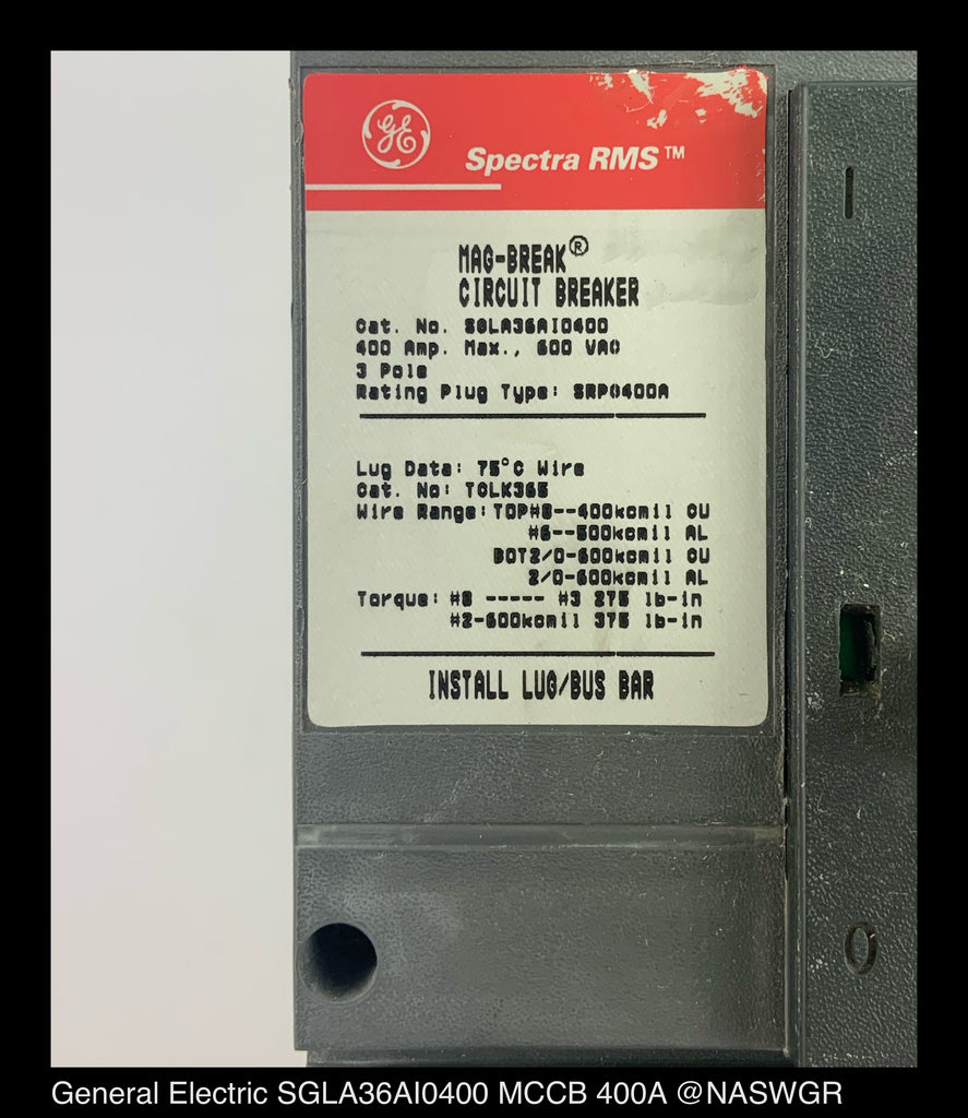 GE Spectra SGLA36AI0400 Circuit Breaker - 250 Amp — North American ...