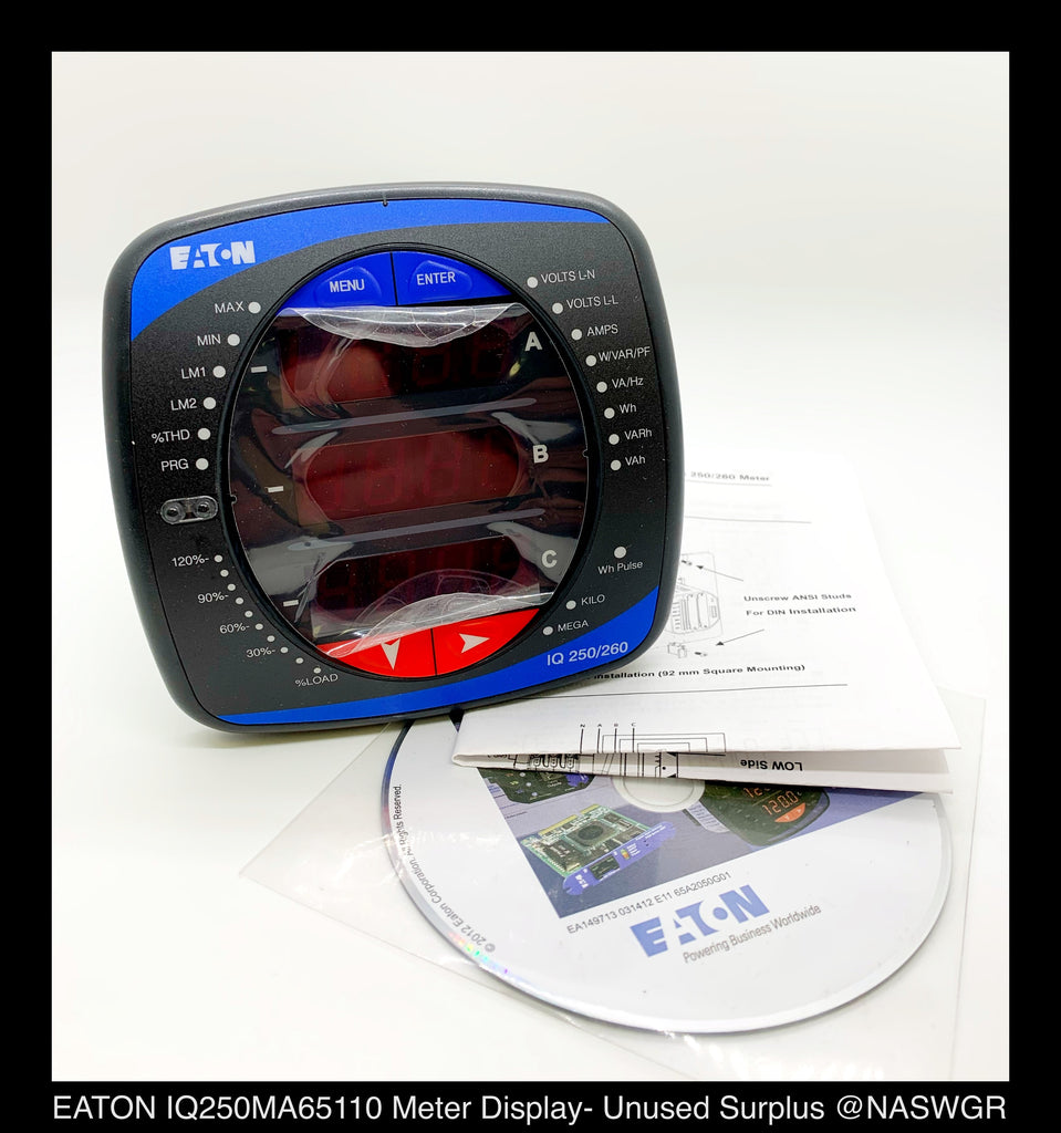 Eaton IQ 250/260 Power Meter - IQ250MA65110 - Unused — North American ...